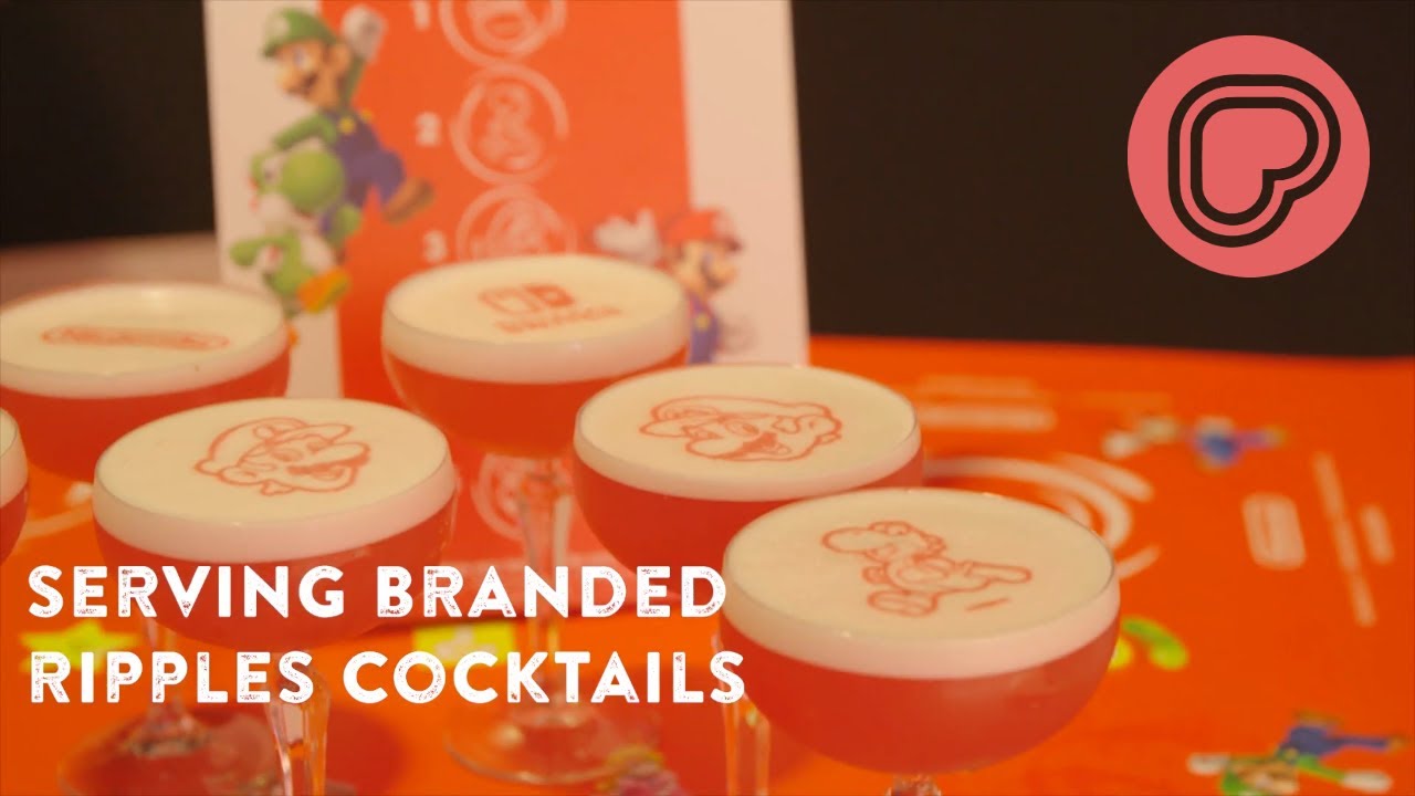 Serving Customized Printed Cocktails at the Nintendo Store Launch in ...