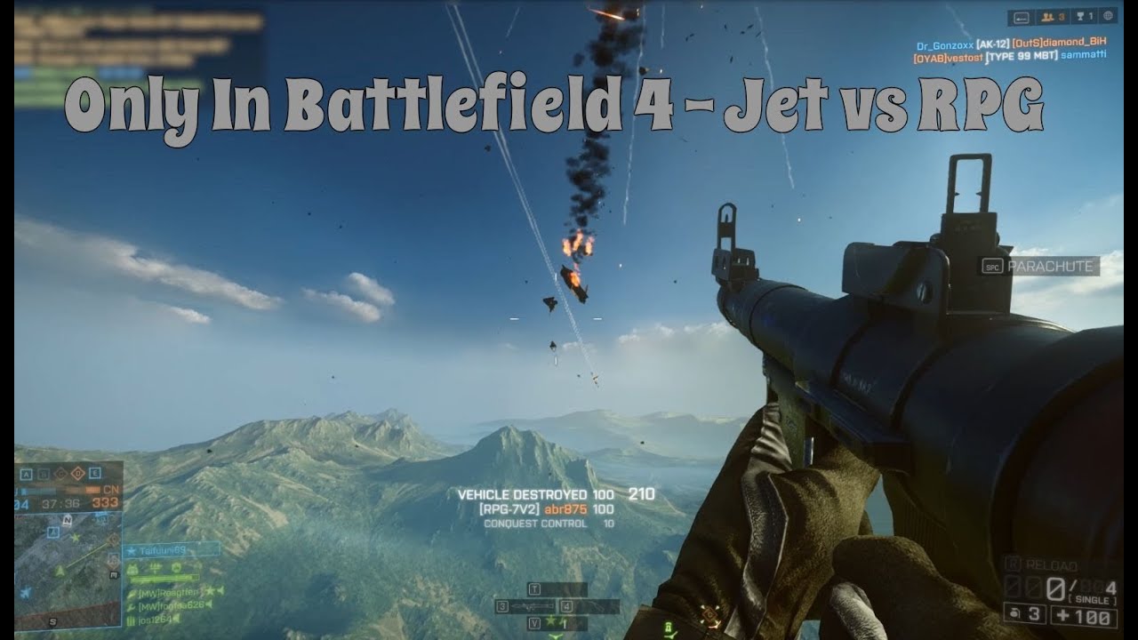 Jet Vs RPG | Only In Battlefield 4 - YouTube