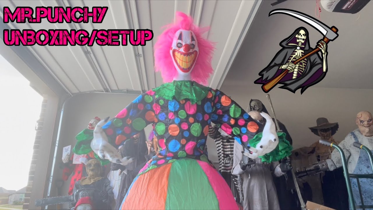 Spirit Halloween 2022 Mr. punchy unboxing/set up - YouTube