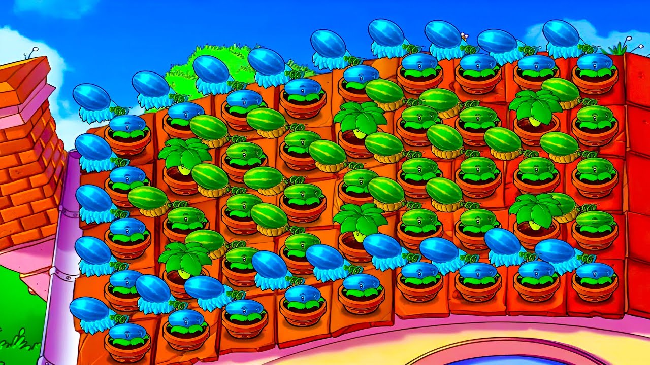 PVZ : *BEST WINTER MELON, MELON PULT & UMBRELLA LEAF COMBO* VS ALL ...