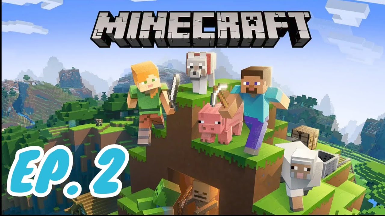 Minecraft EP. 2 มาเอาชีวิตรอดในถ้ำกับมะหมาสี่ขา🎒🐕 - YouTube