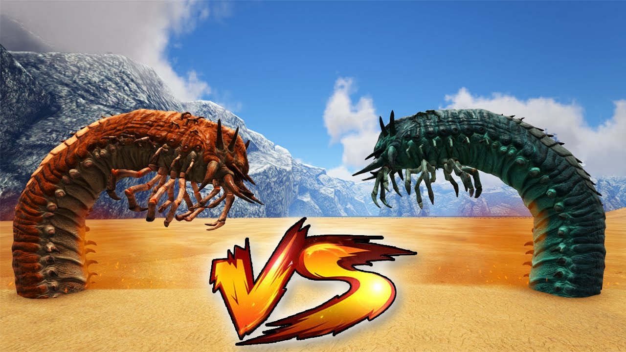 ALPHA DEATHWORM VS ICEWORM QUEEN | Ark Battles | Thyrulous - YouTube