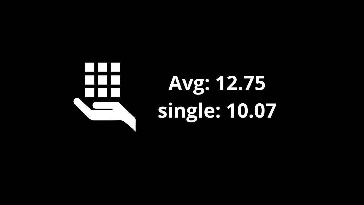 Día 8 practica OH hasta sacar avg 5 sub 13 oficial, avg 5: 12.75 ...