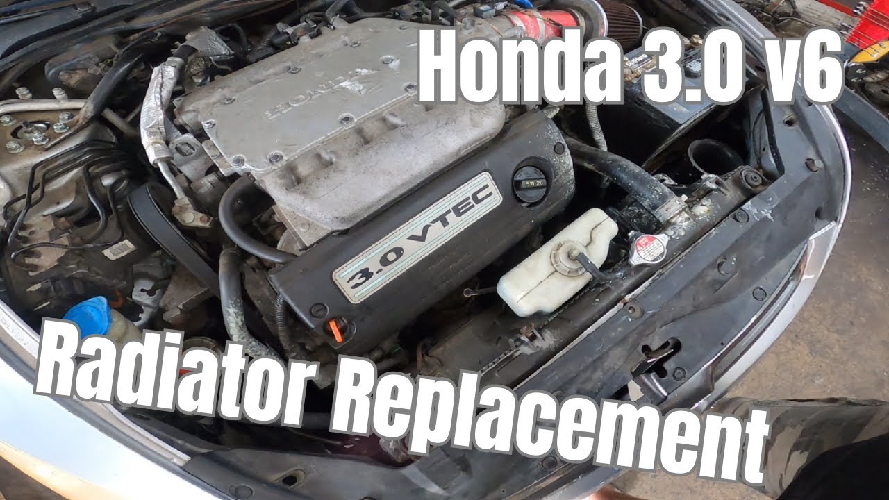 Honda J30 3.0 v6 Radiator Replacement - YouTube