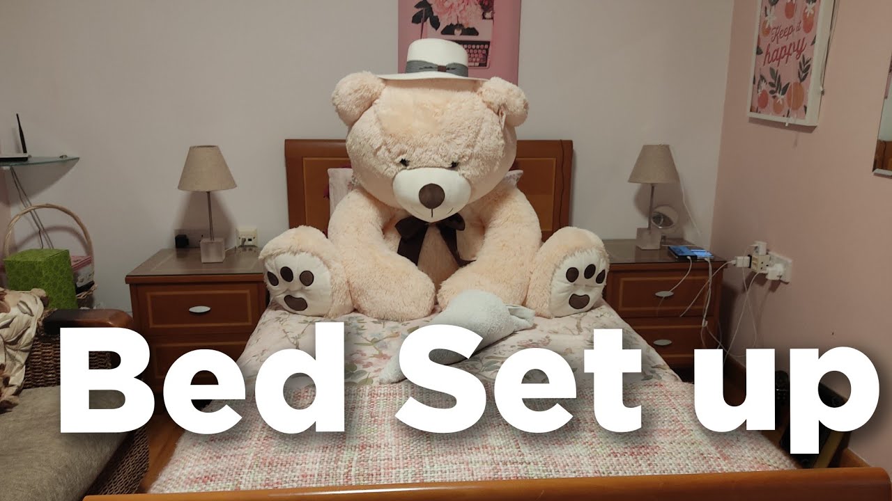How to make my bed | Bed Set up - YouTube