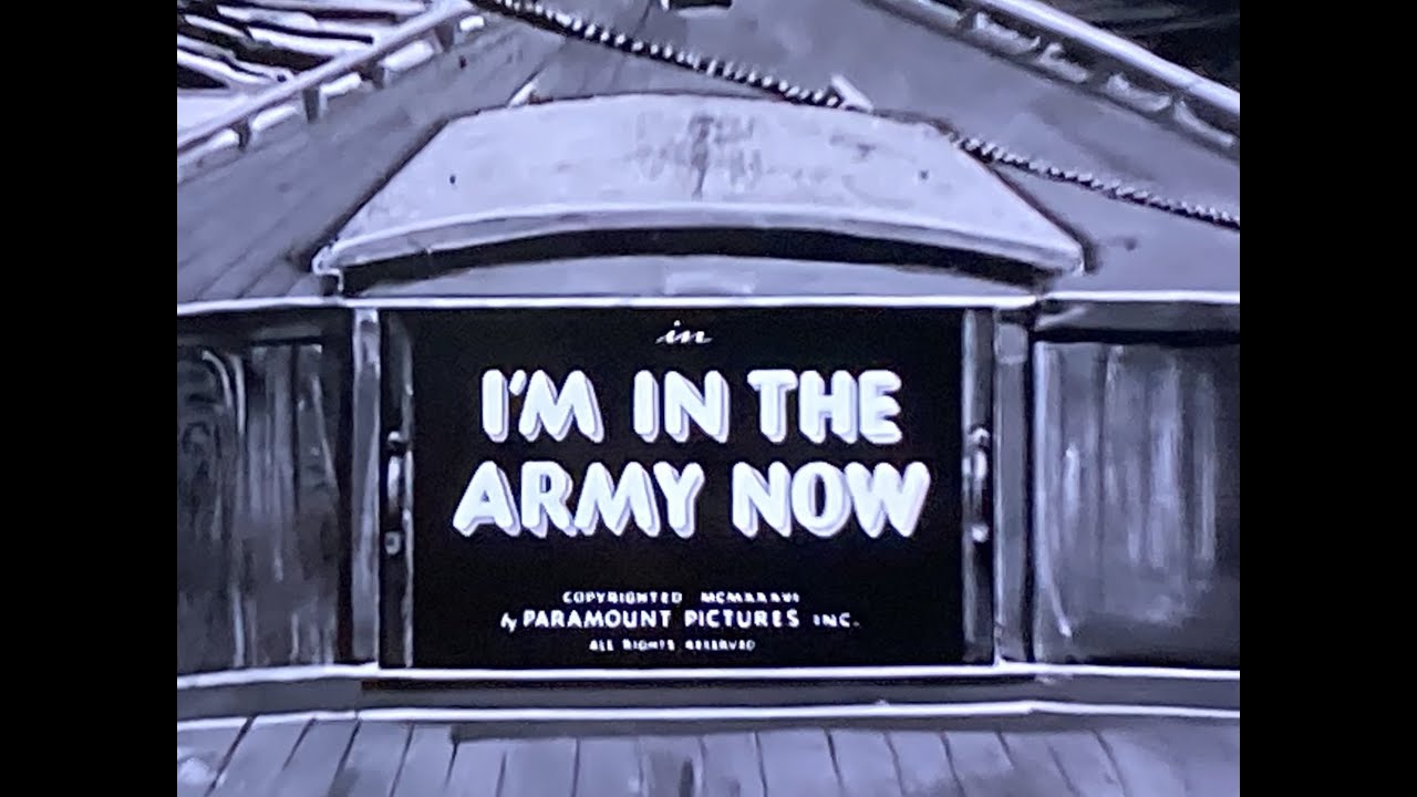 Popeye - I'm in the Army Now (1936) - YouTube