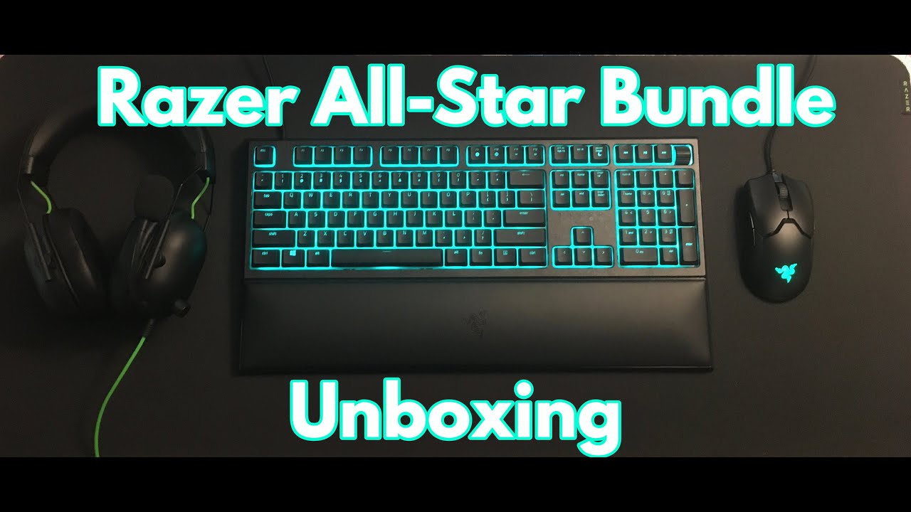 Unboxing the Razer All-Star Bundle! [Blackshark V2 X, Ornata V2, Viper ...