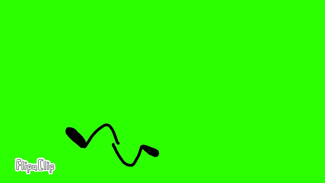 BFDI/BFB legs running green screen - YouTube