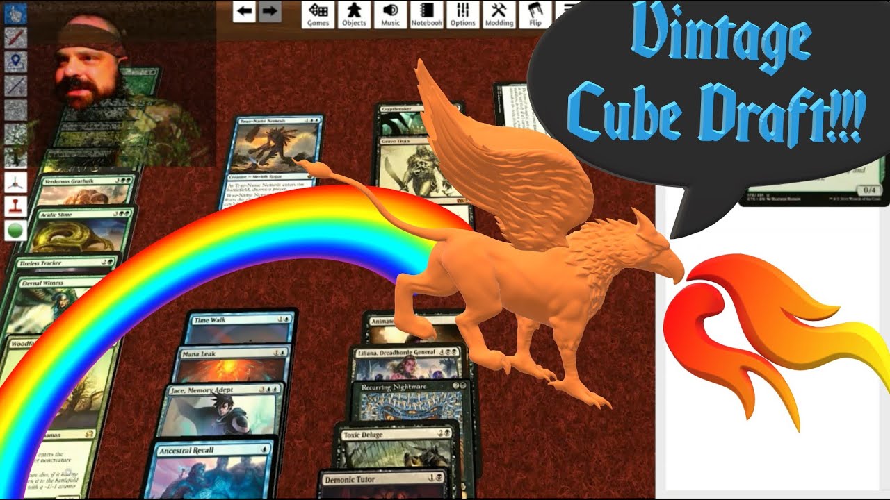 Vintage Cube Draft Madness (Tabletop Simulator / MtG) - YouTube