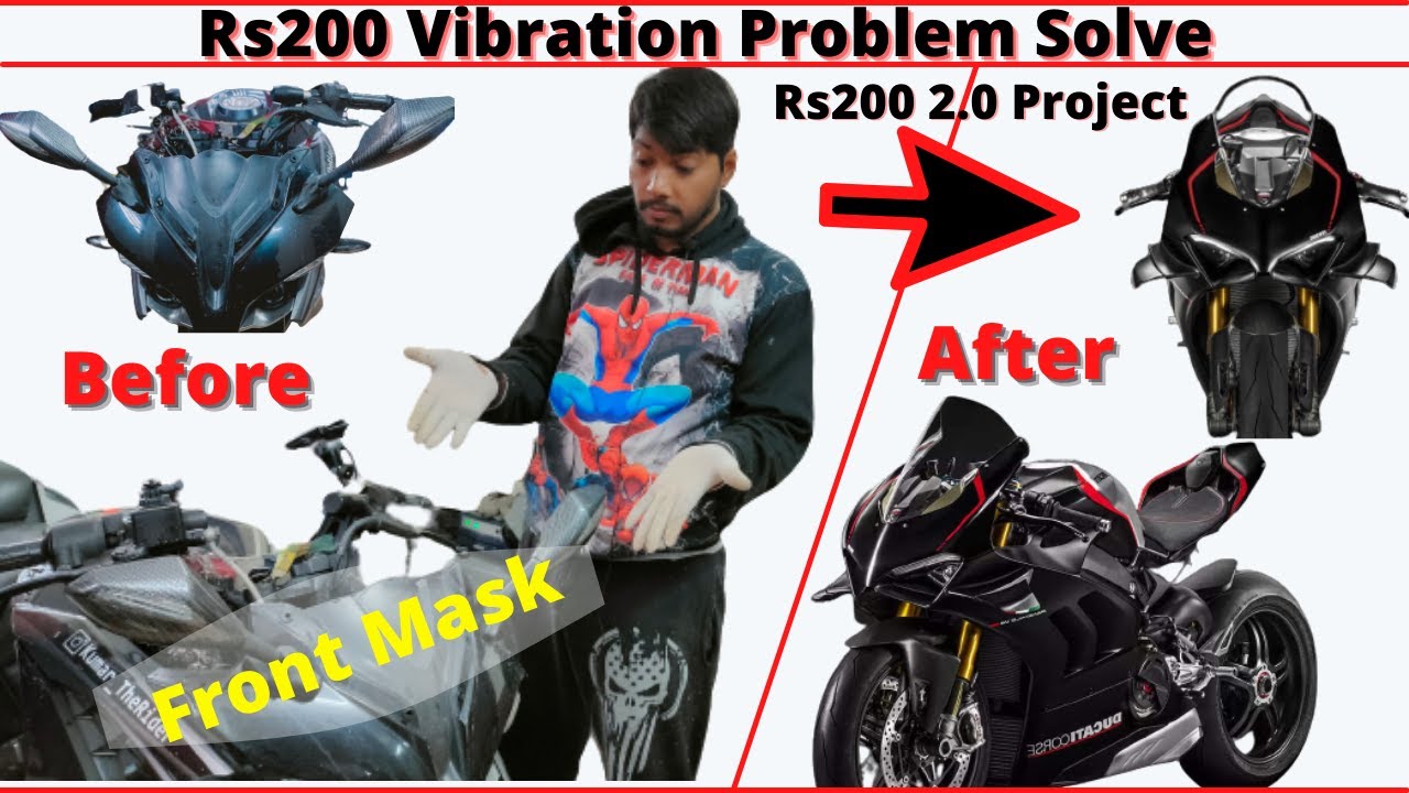 Rs200 Vibration Problem Solve || Rs200, 2.0 || Rs200 front Mask ...