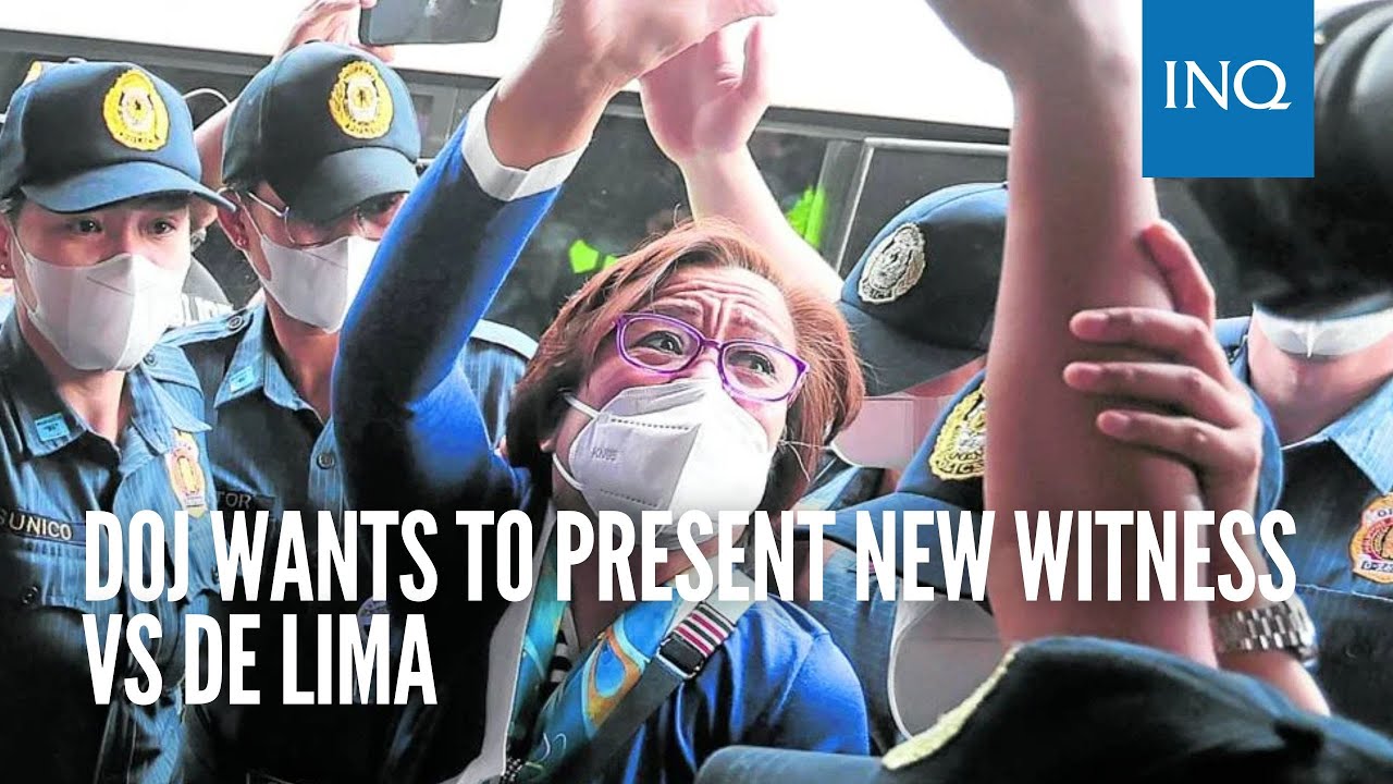 DOJ wants to present new witness vs De Lima | #INQToday - YouTube