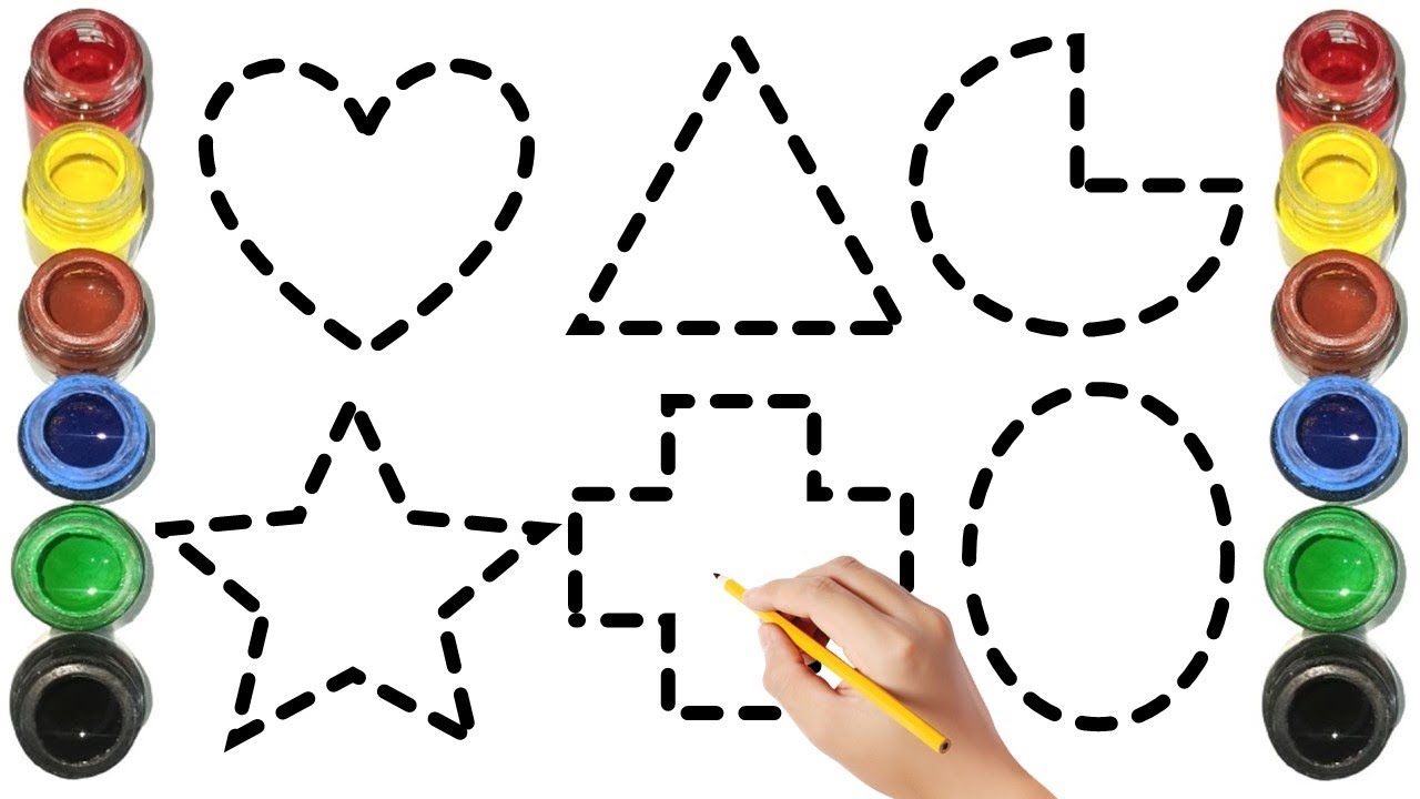 2d Shapes drawing for kids, shapes song for kids, Learn 2d shapes ...