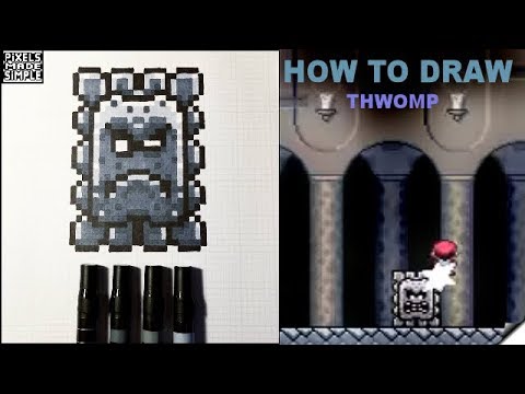 Super Mario World Thwomp - Pixels Made Simple - YouTube