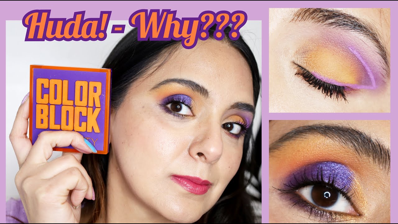 NEW Huda Beauty Color Block Obsessions Eyeshadow Palettes | Orange and ...