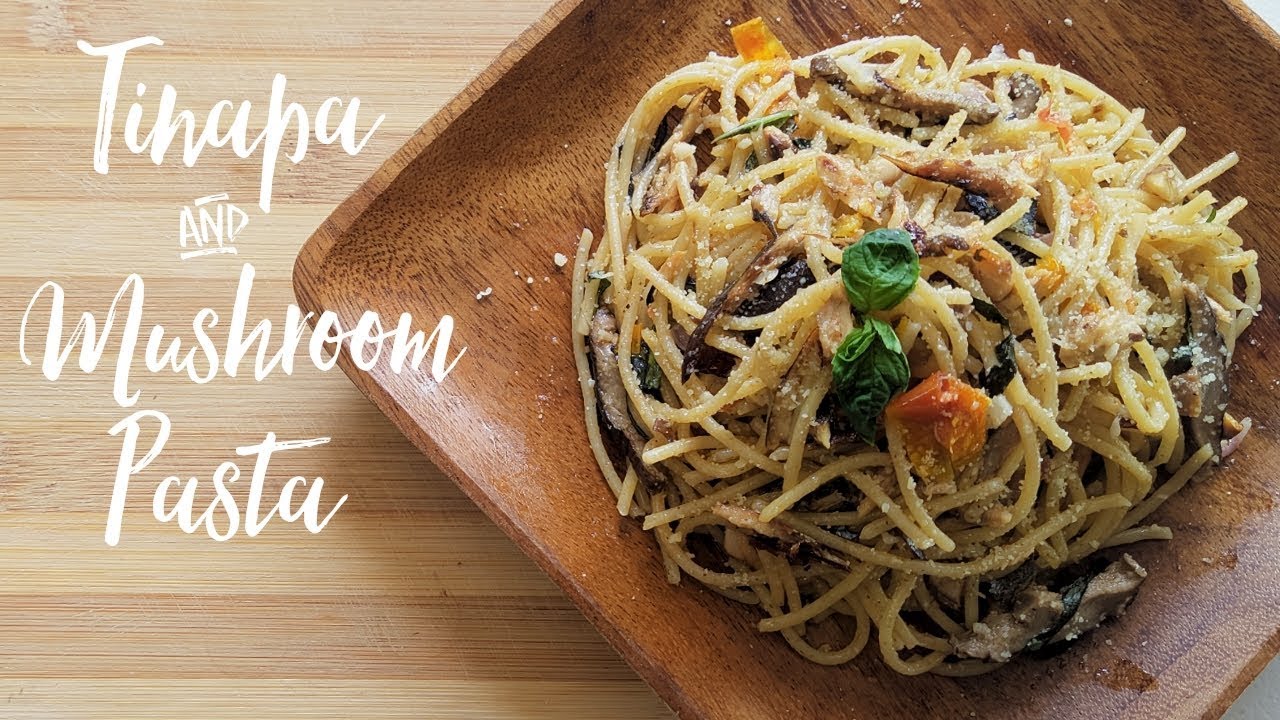 Tinapa and Mushroom Pasta | Tinapang Galunggong Pasta - YouTube