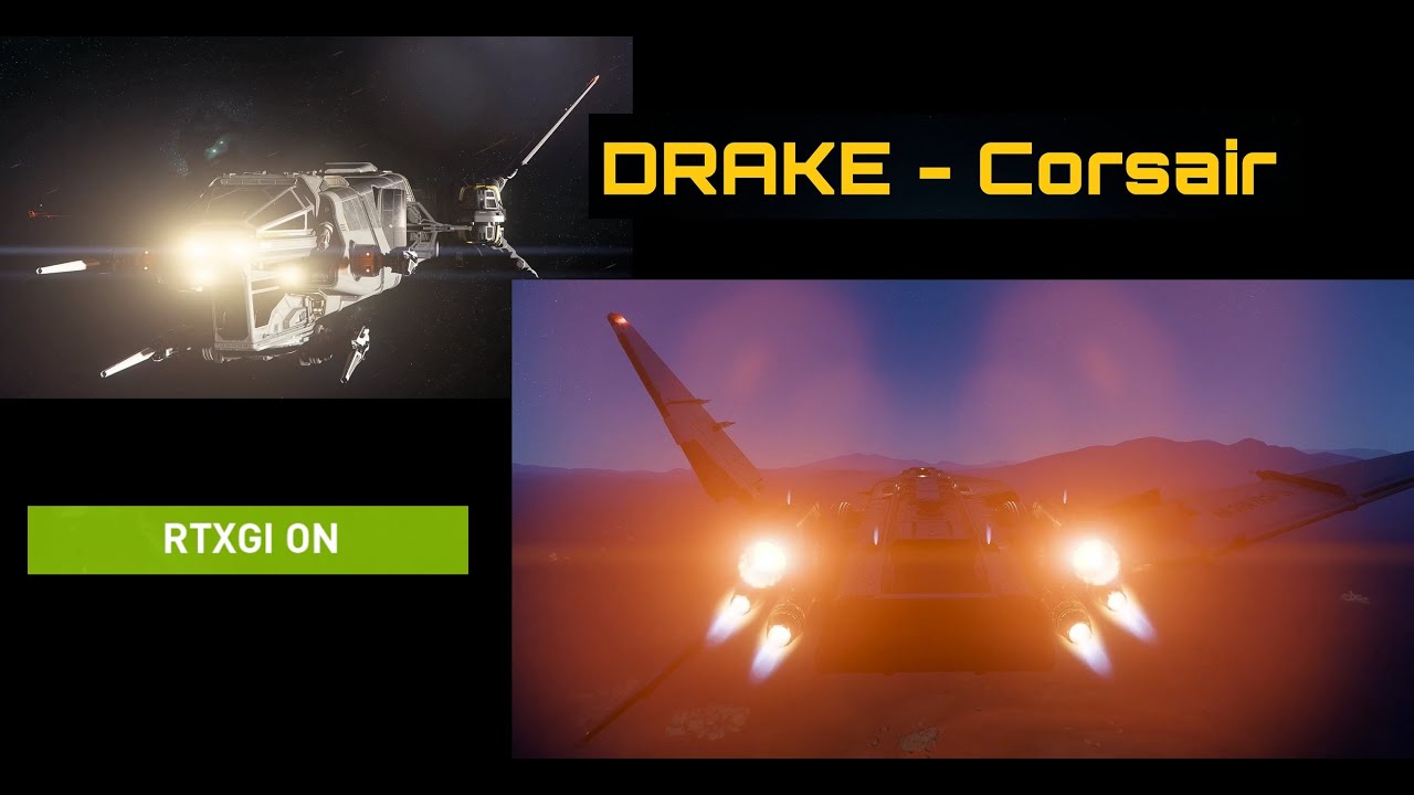 Star Citizen - Drake Corsair with Real-Time Ray Tracing Emitters RTXGI ...