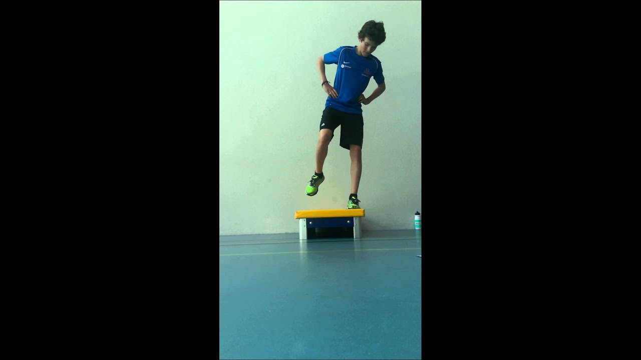 UNILATERAL 15CM DROP JUMP TEST - YouTube
