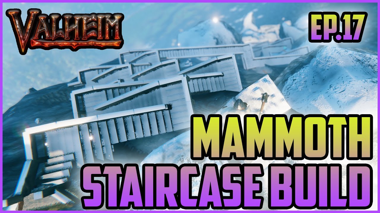 Building A Mammoth Staircase Up A Mountain | EP.17 | Valheim Gameplay ...