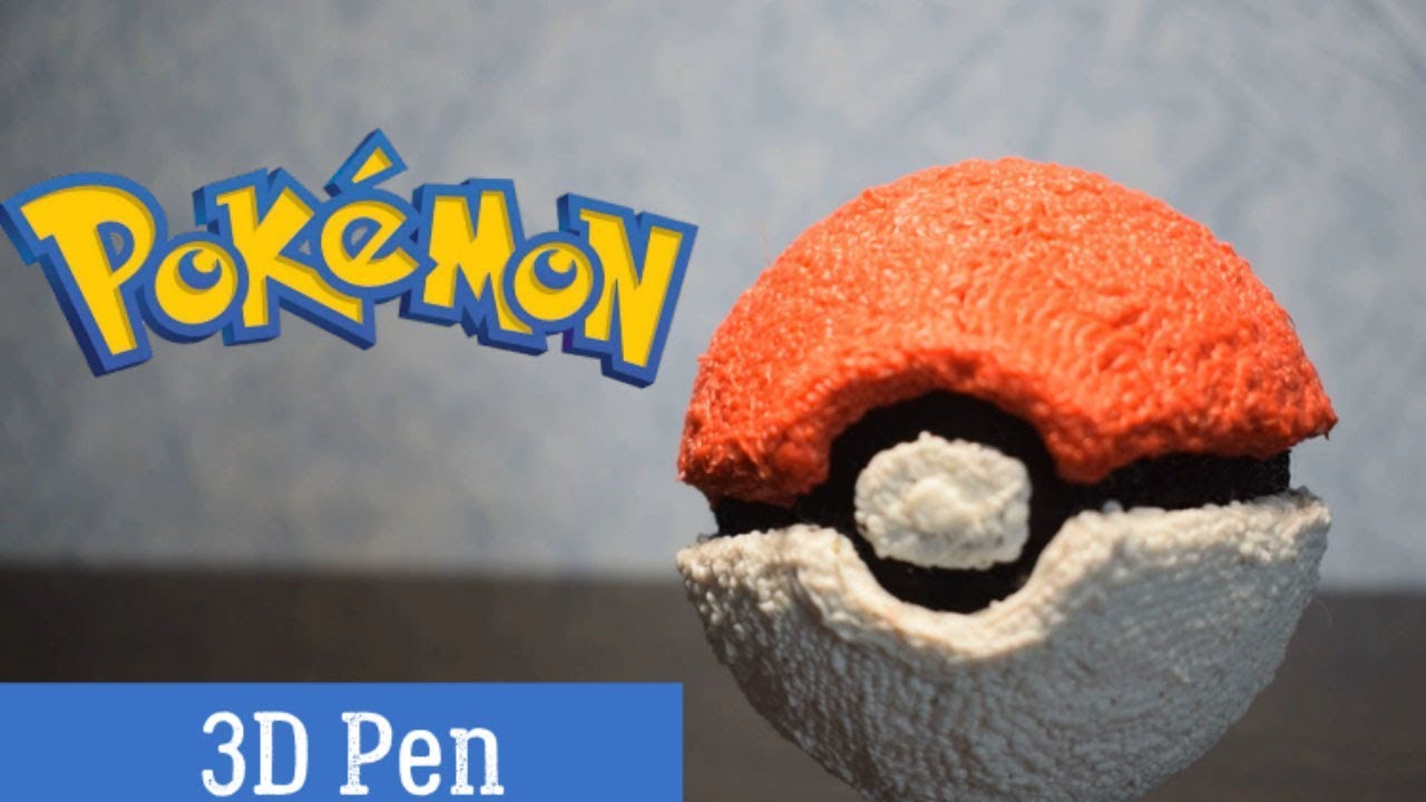 Making Pokeball - Pokemon - 3D pen - YouTube