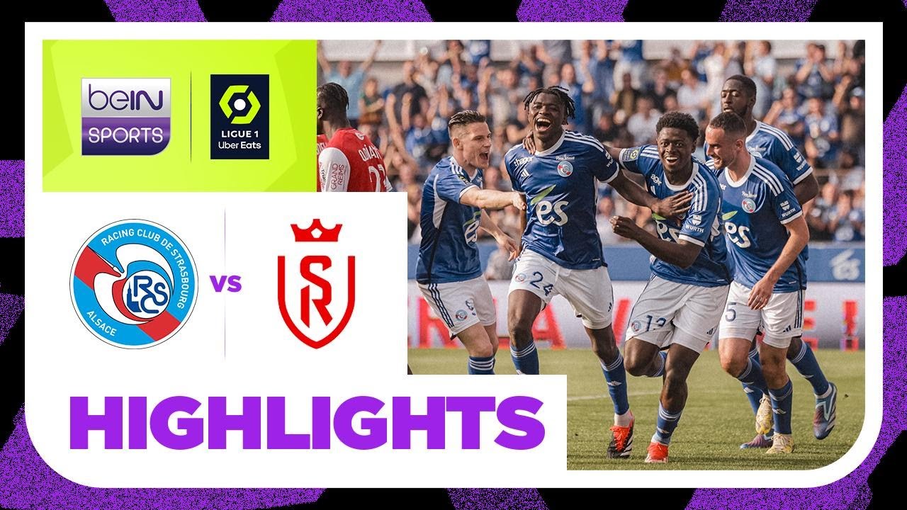 สตราส์บูร์ก 3-1 แร็งส์ | ลีกเอิง ไฮไลต์ Ligue 1 23/24 - YouTube