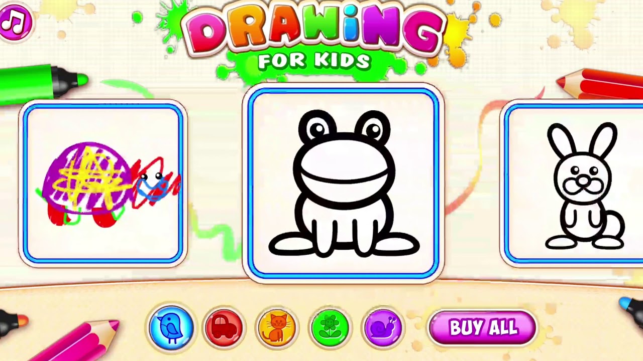 Playing Drawing for Kids Learning Games for Toddlers - YouTube