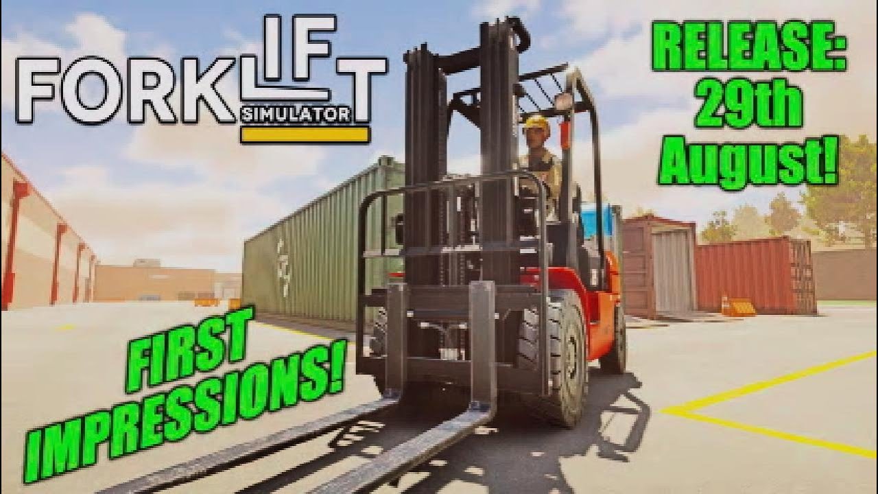 NEW!! FORKLIFT SIMULATOR! COMING 29th AUGUST! ON PC, PS5, Xbox Series X ...