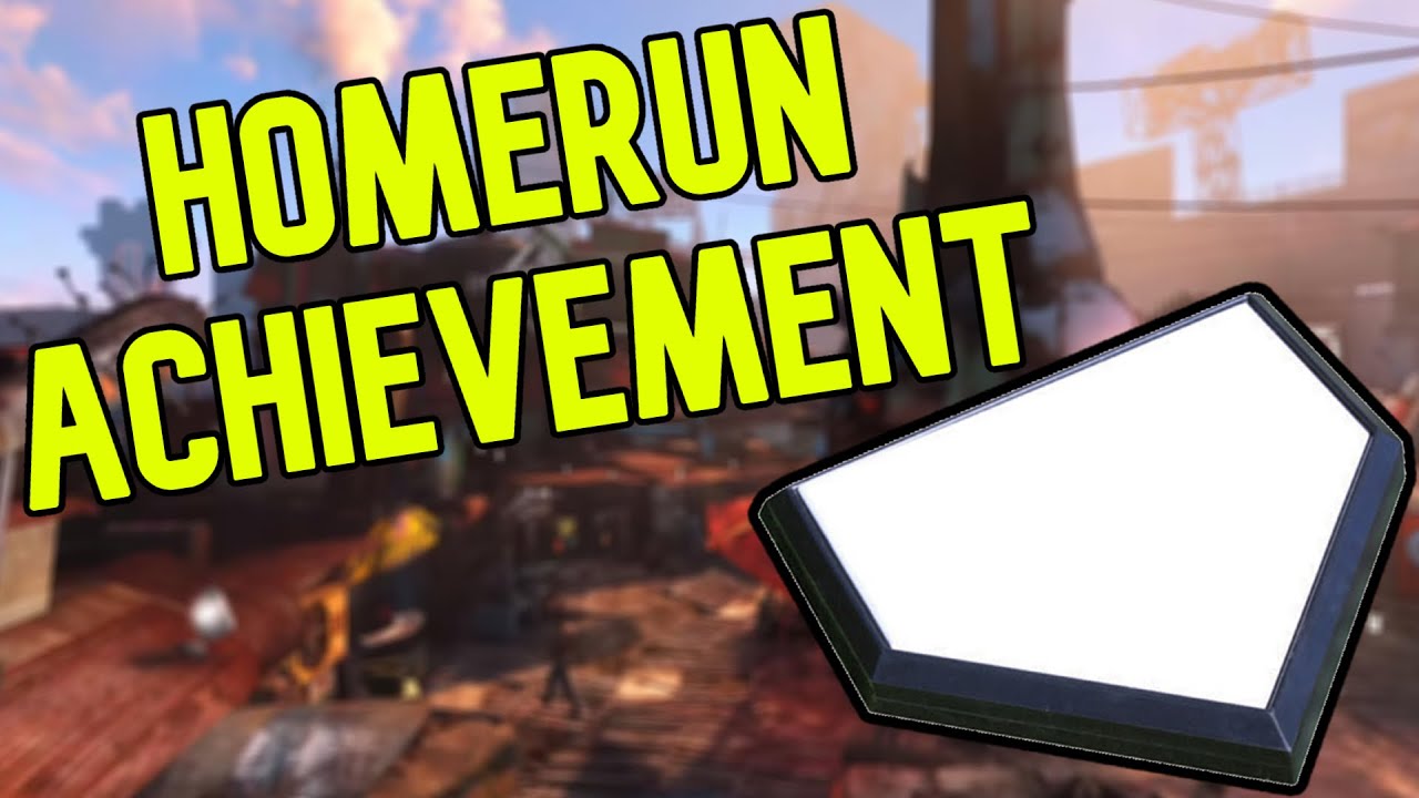 How To Get The Homerun Achievement - Fallout 4 - YouTube