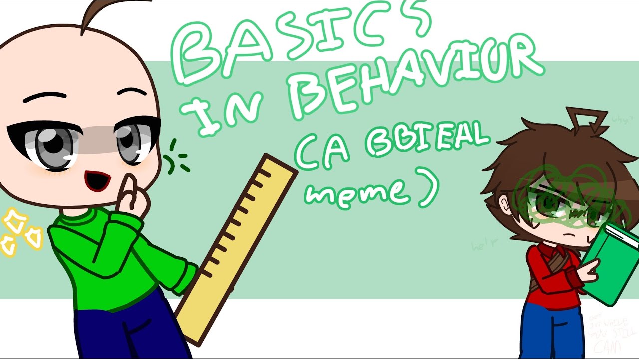 BASICS IN BEHAVIOR || A BBIEAL ANIMATION || GACHA + ART || DS - YouTube