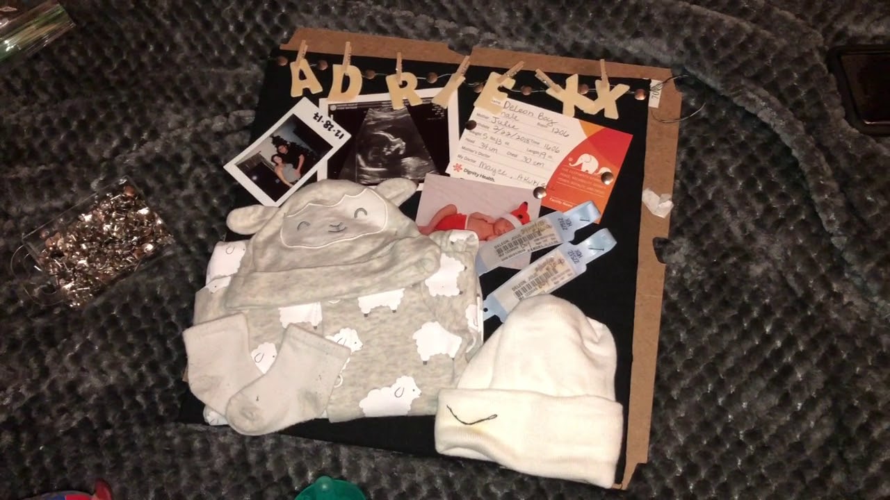 How To Make A Baby’s Shadow Box! - YouTube