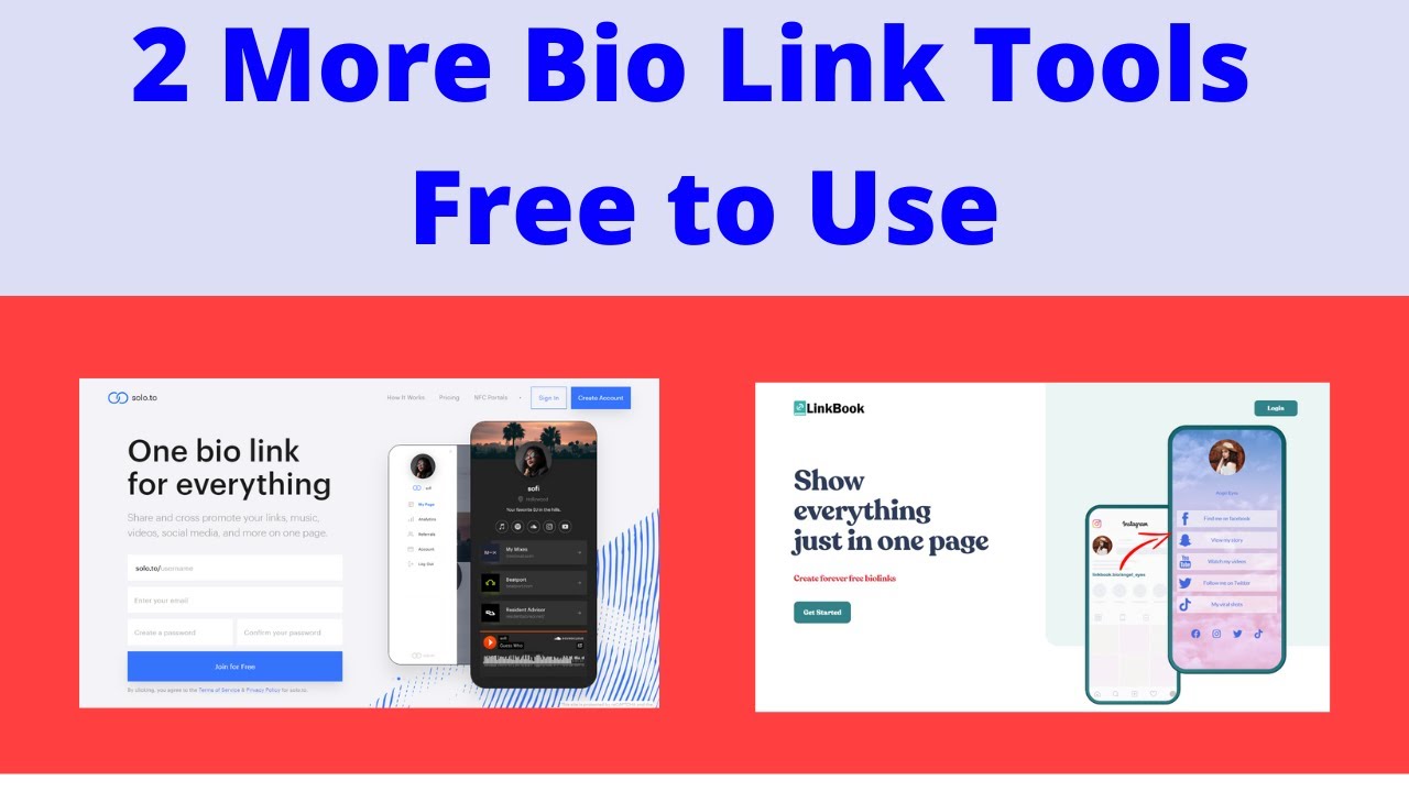 Solo.to and Linkbook Tutorial In Hindi// More Bio Link Tools for Your ...