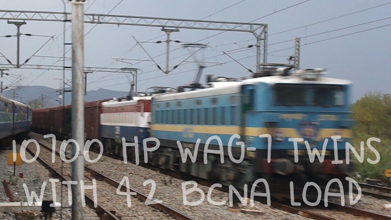 10700HP Locos & 42 BCNA Rakes - YouTube