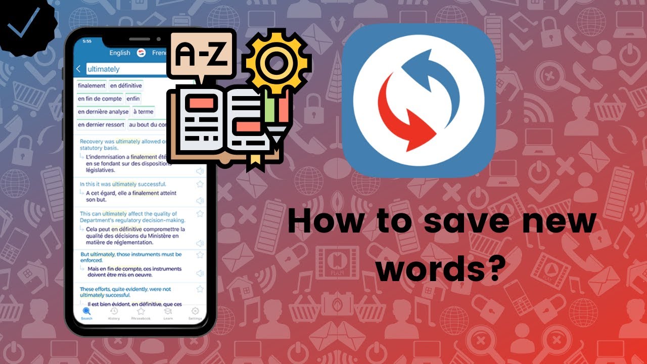 How to save new words on Reverso? - YouTube