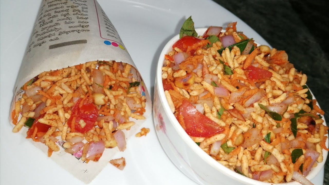 Street style bhel puri|murmure chat|bachelors special snacks recipe ...