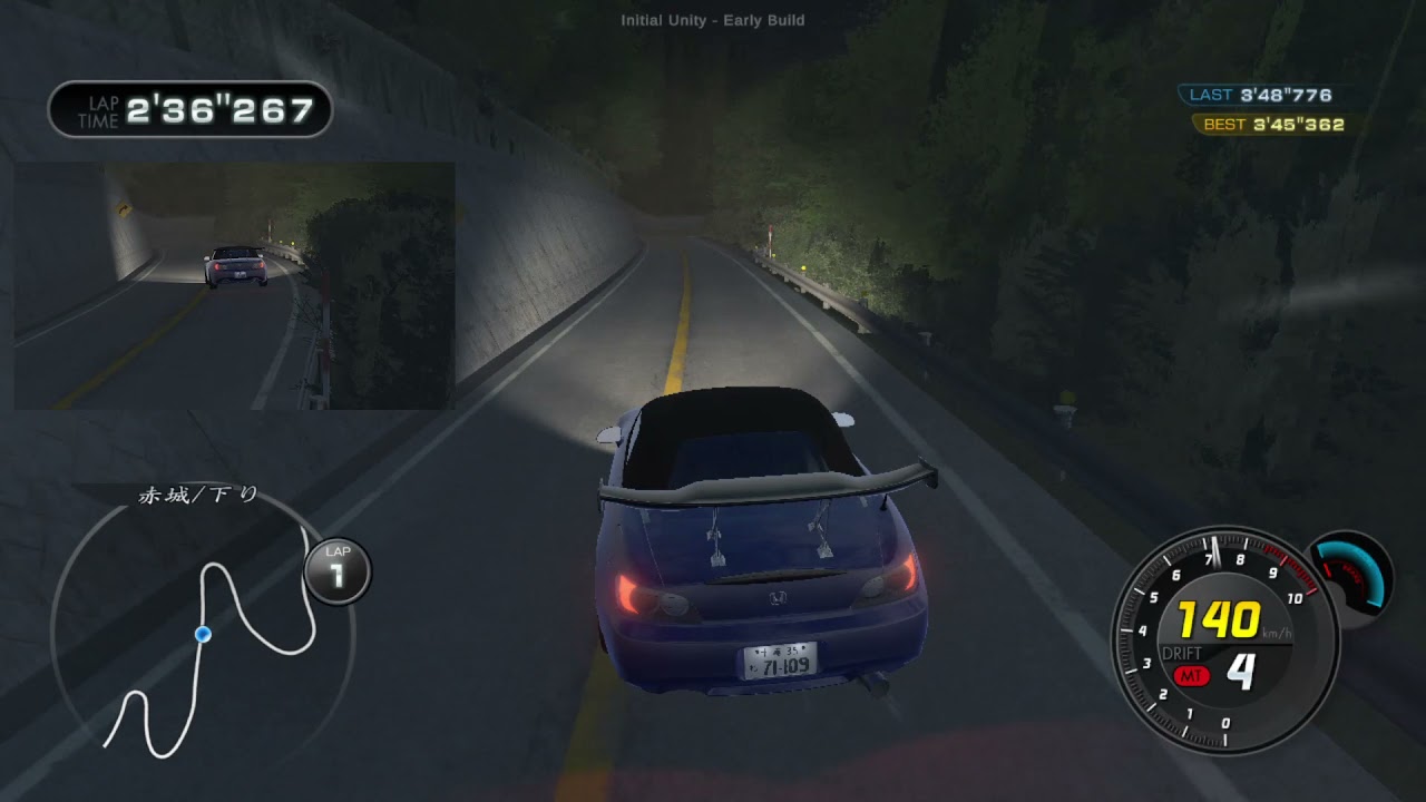 Akagi Touge Attack with God Hand's S2000 in Initial D! | Initial Unity ...