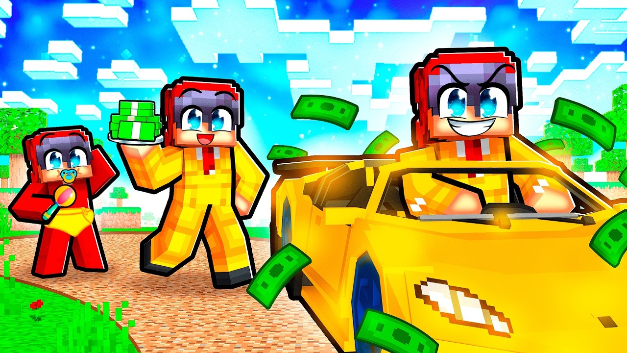 Cash’s BIRTH to MILLIONAIRE in Minecraft! - YouTube