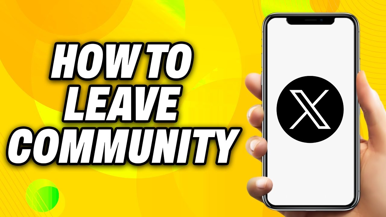 How To Leave Community on X Twitter (2025) - Quick Fix - YouTube