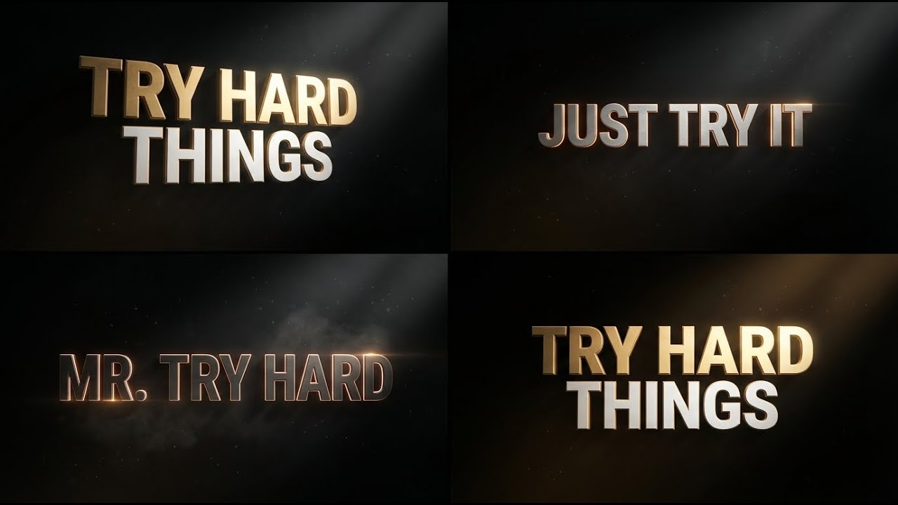 Try Hard Things Trailer - YouTube