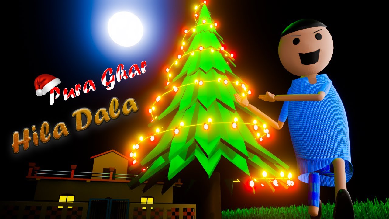 🎄 Billu Christmas Tree Ghar Le Aaya 😡 | Funny Indian Family 3D Cartoon ...