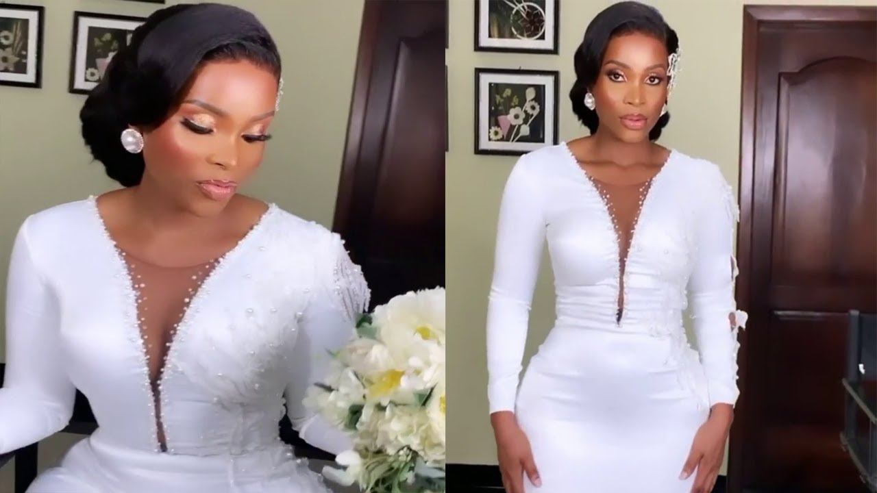 Benedicta Gafah In Her Wedding Dress Looking Gorgeous - YouTube