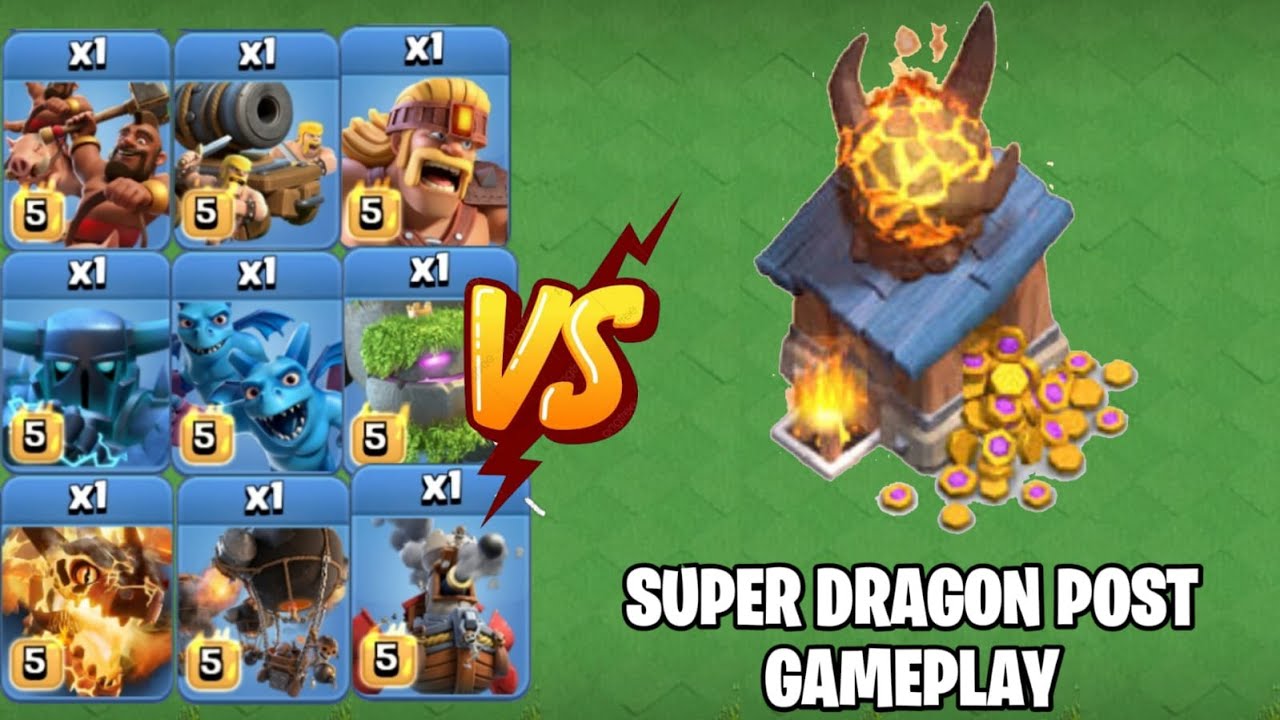 Super Dragon Post Gameplay | Clan Capital Challenge | Clash Of Clans ...