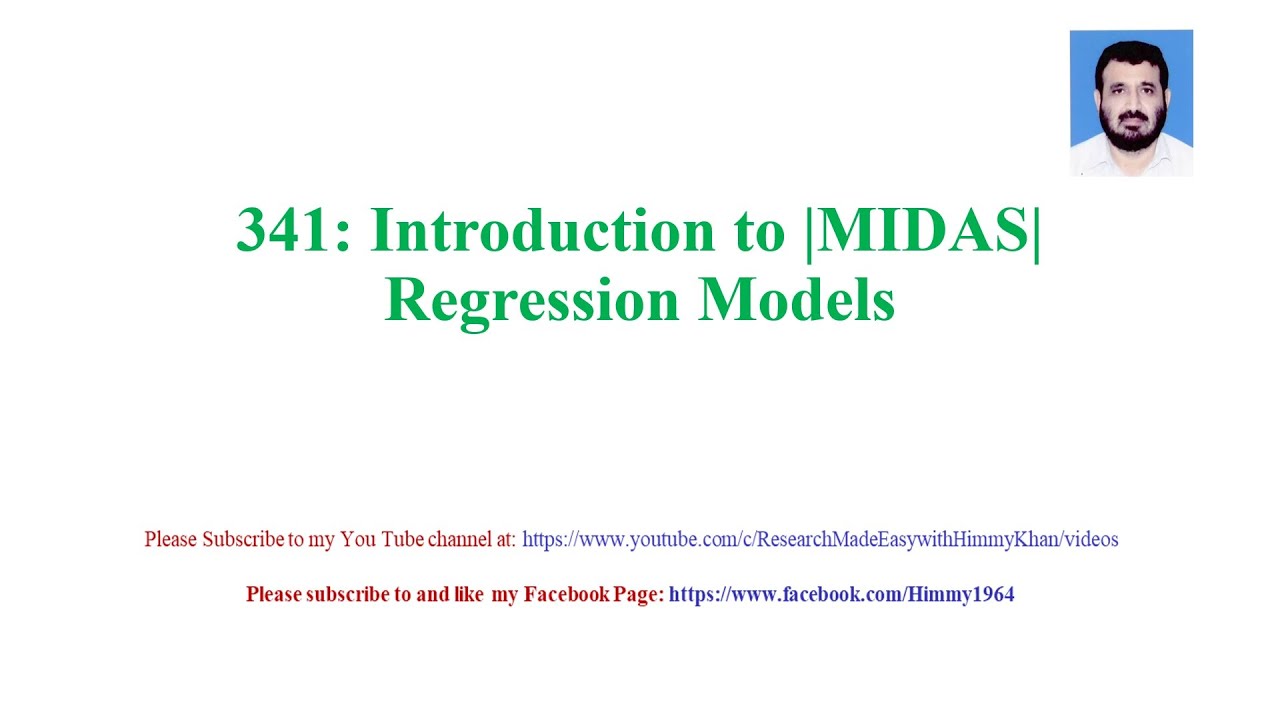 341 Introduction to MIDAS Regression Analysis - YouTube