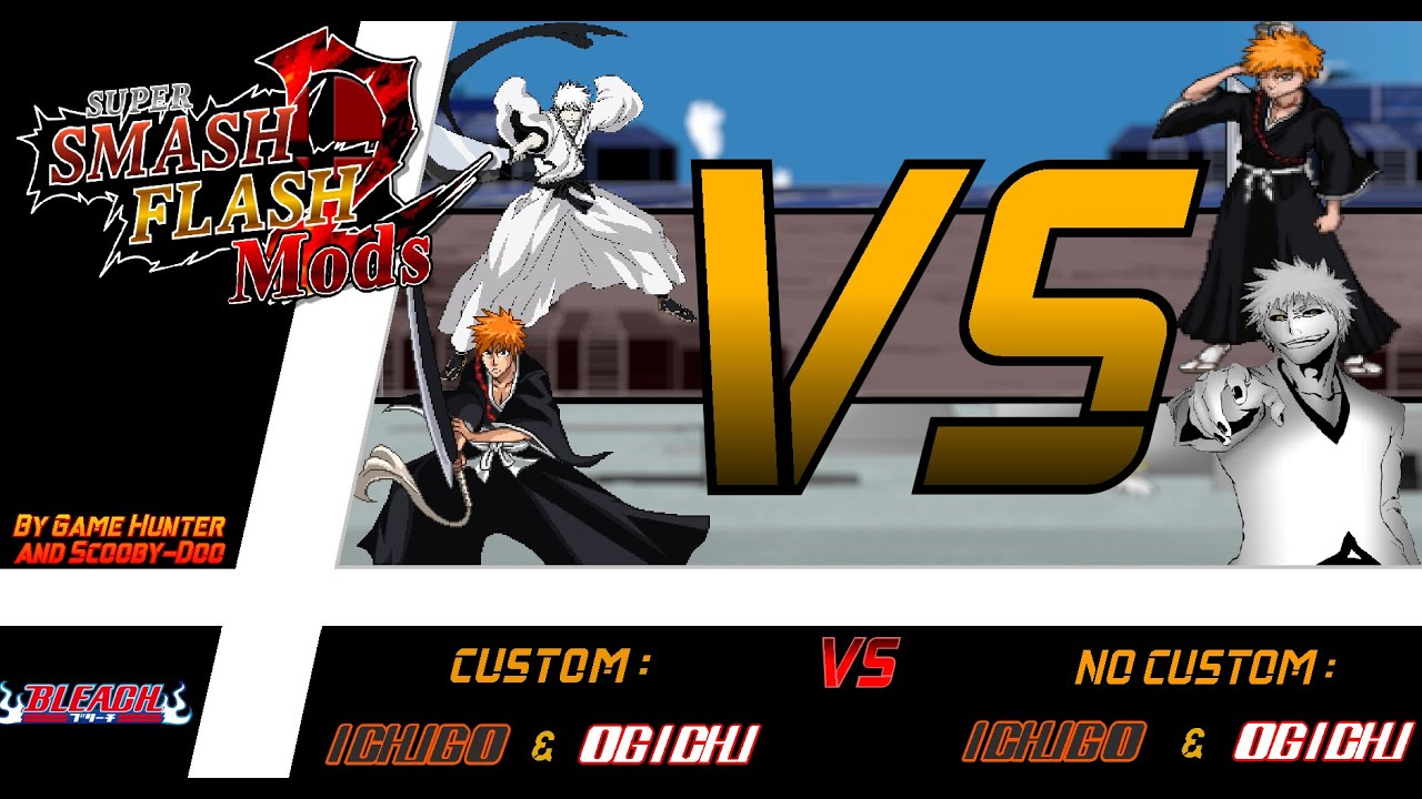 SSF2 Mods: Custom Ichigo & Ogichi VS No Custom Ichigo & Ogichi - YouTube