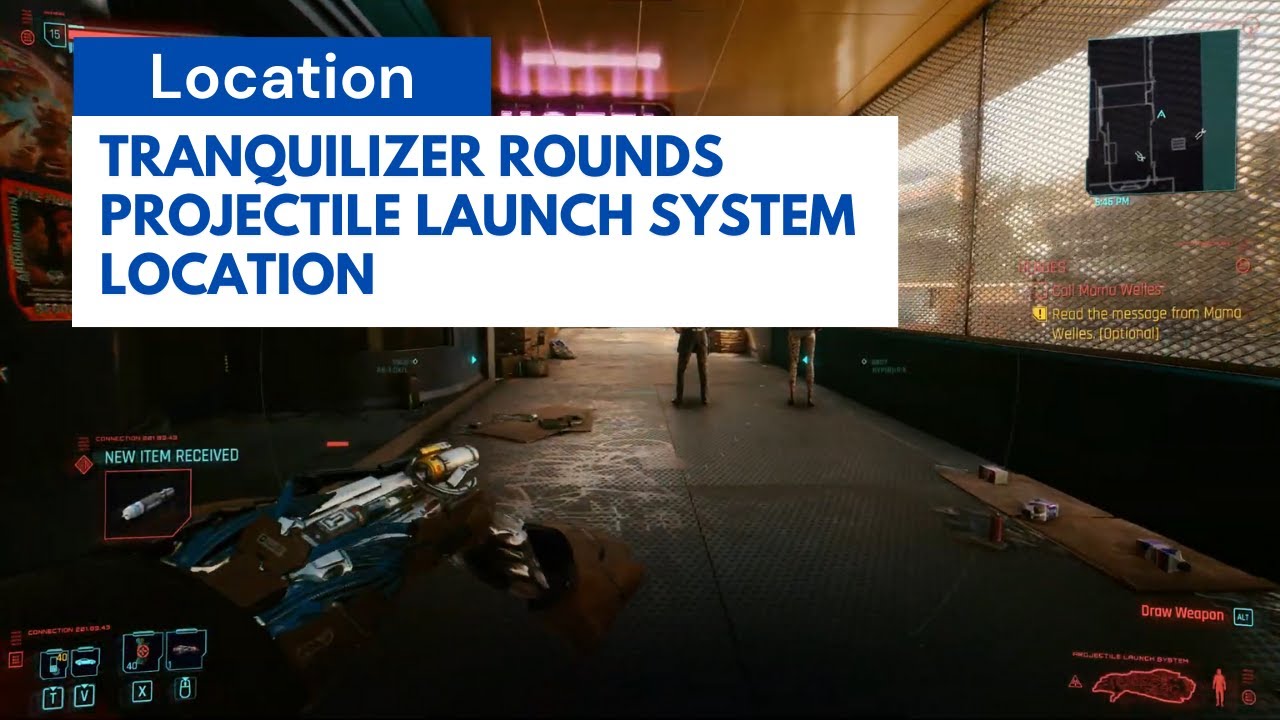 Cyberpunk 2077 - Tranquilizer Rounds Location Projectile Launch System ...