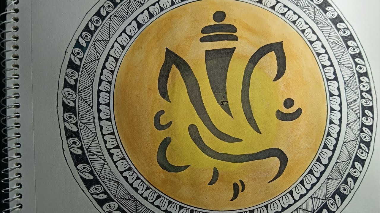 Ganesh ji painting for beginners #art #workingartist #trending #drawing ...