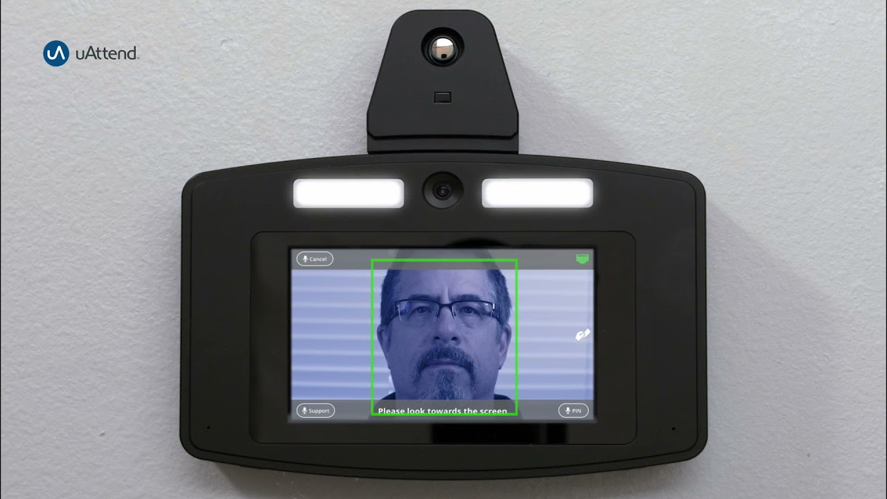 uAttend | DR2500 Biometric Facial Recognition with Temperature Reader ...