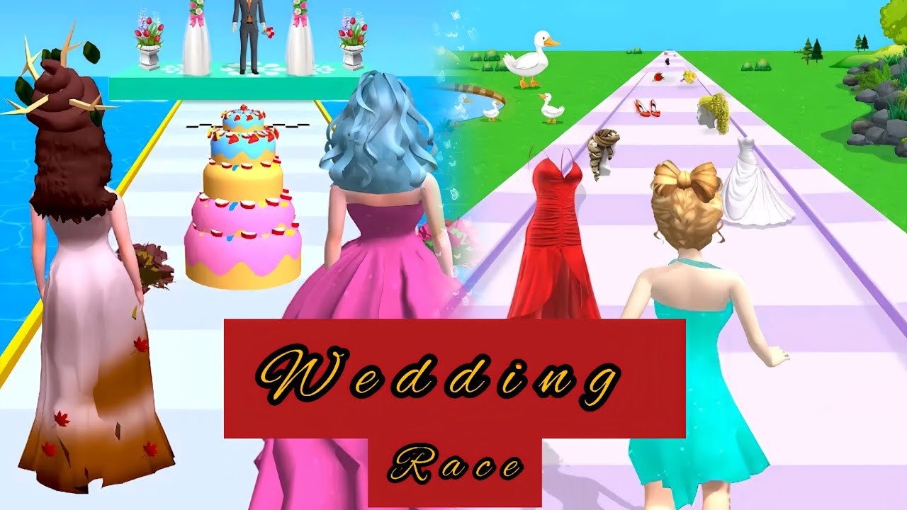 Wedding Race| Bridal Race #games #3dgaming - YouTube
