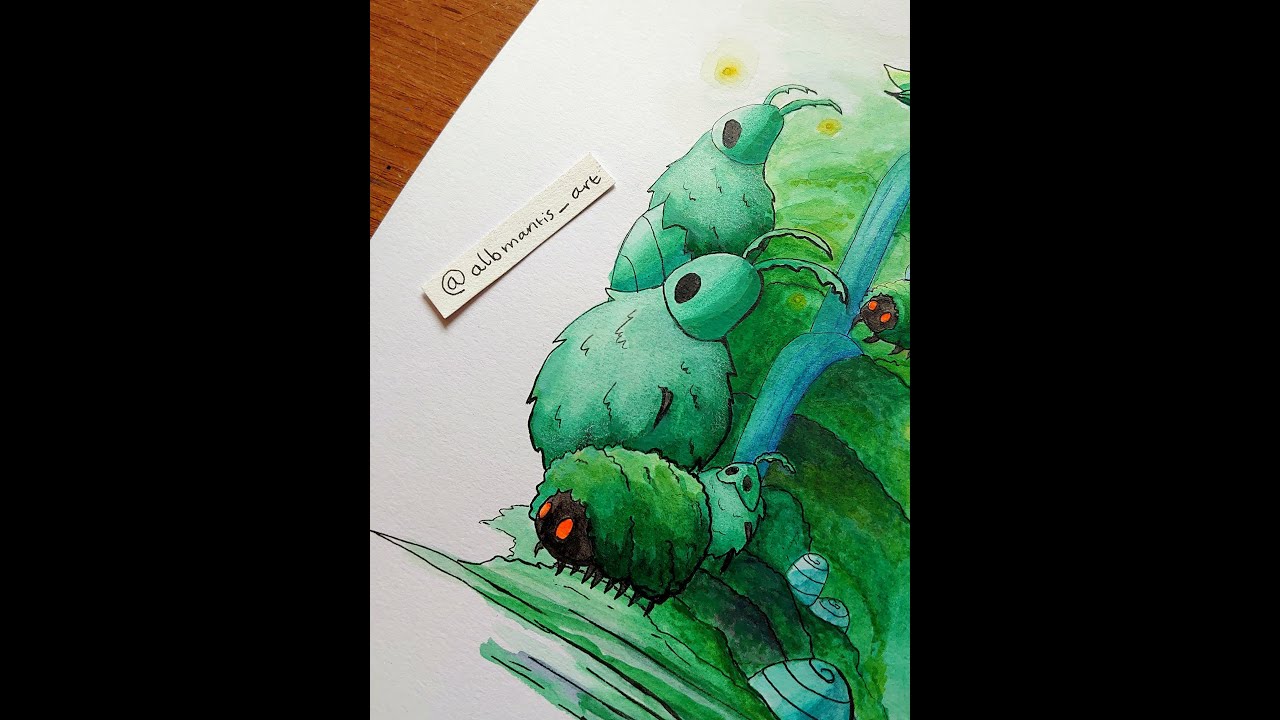 Hollow Knight | Mosskin Tribe | Watercolour Illustration - YouTube