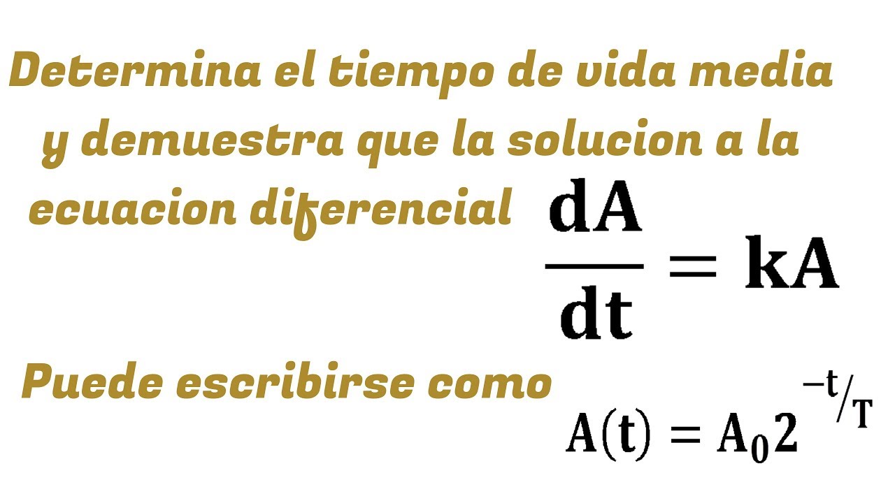 Fórmula De Vida Media Método Media Móvil Simple Para Calculo De
