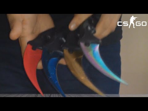 CS GO 4 tane GERÇEK Karambit İnceleme & Doğrama