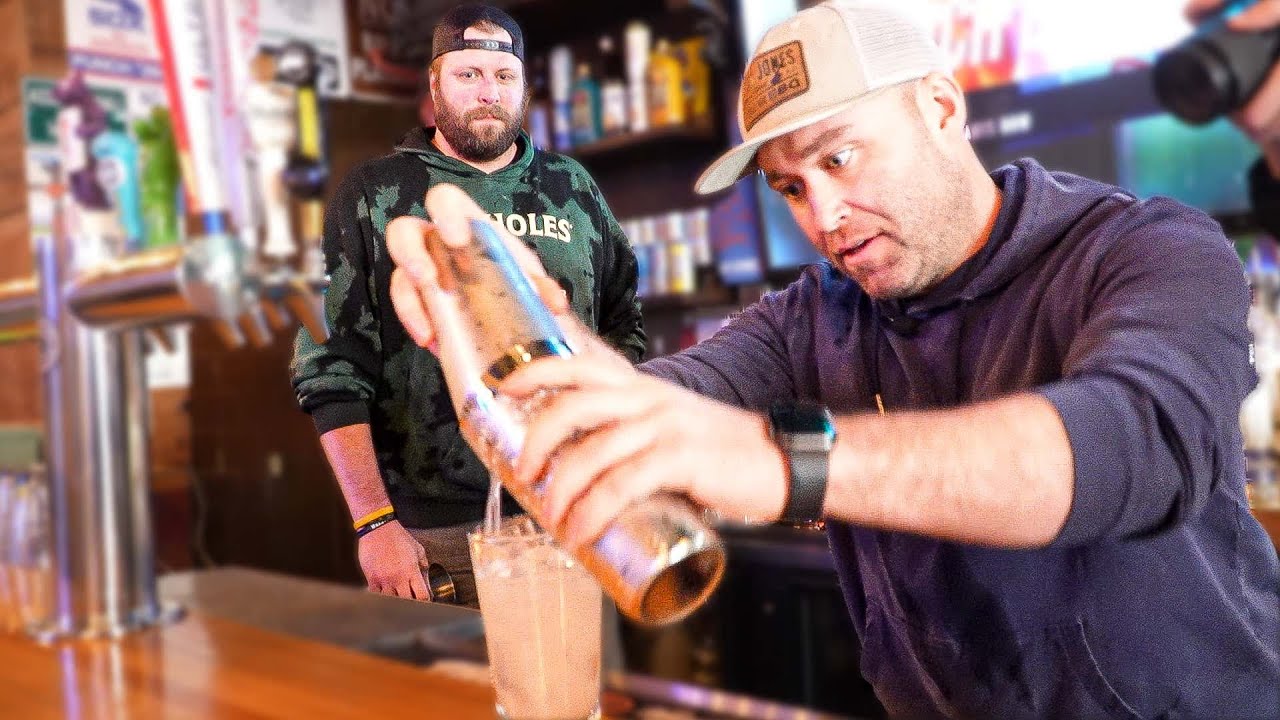Challenging a Pro Bartender to a Bartending Competition - YouTube